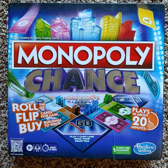 Hasbro | Toys | Monopoly Chance Board Game | Poshmark